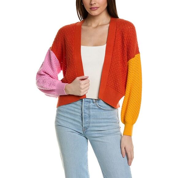 WISPR | Sweaters | Wispr Pointelle Colorblocked Cardigan | Poshmark